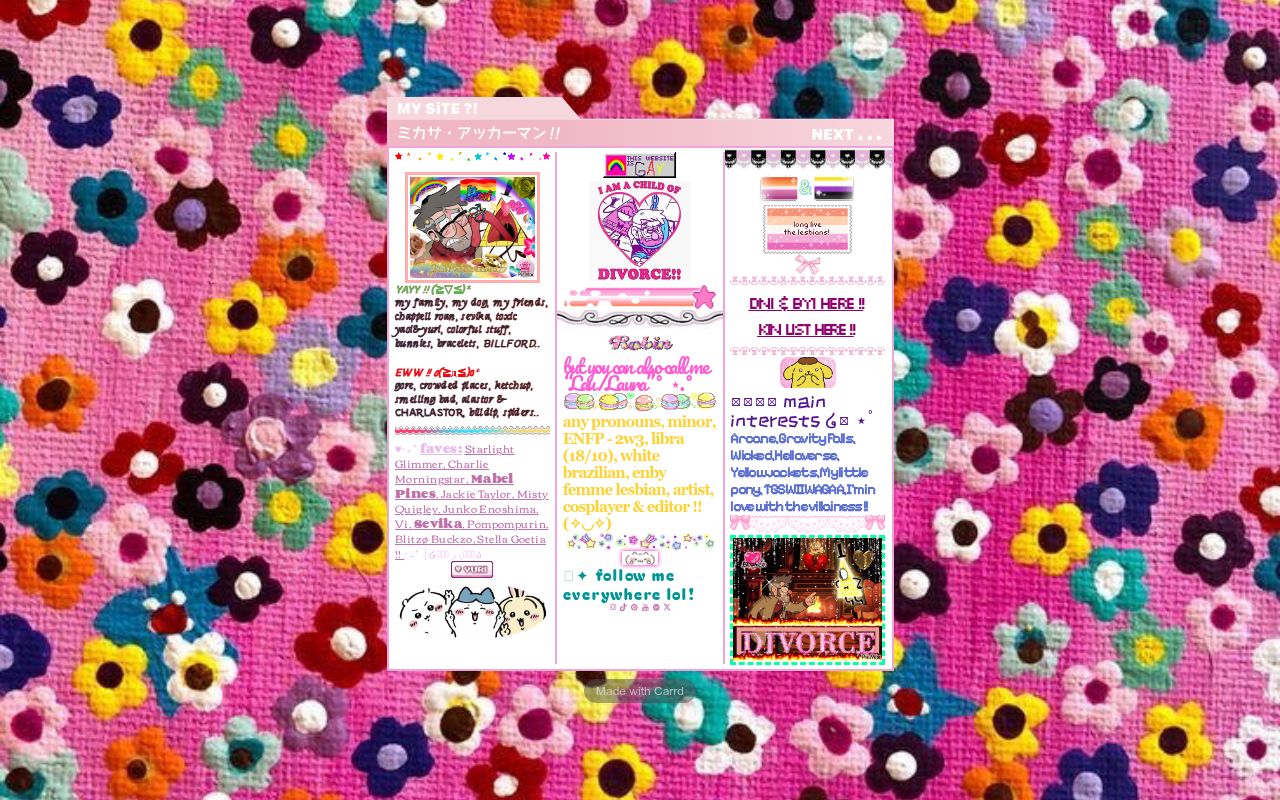 carrd da laulau ⭐️🫧🪱‧₊˚